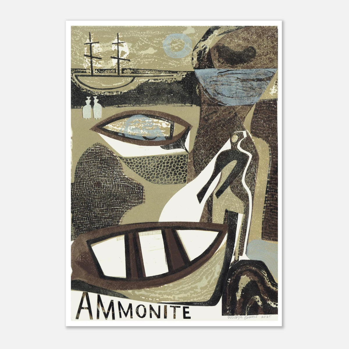 Ammonite 1 by Melvyn Evans - Fine Art Poster – Atelier Beside the Sea