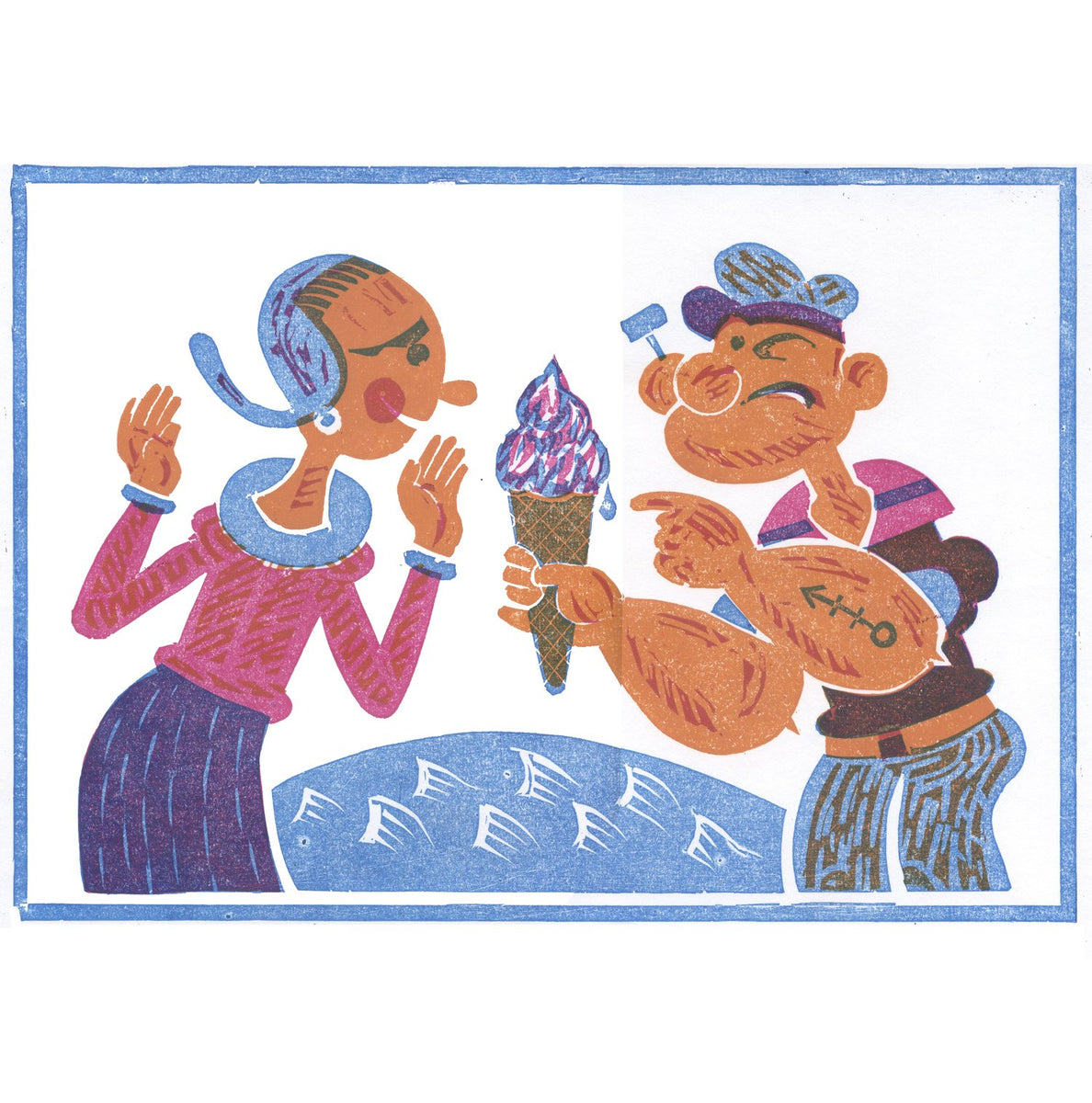 Popeye's Ice Cream Limited Print – Atelier Beside the Sea