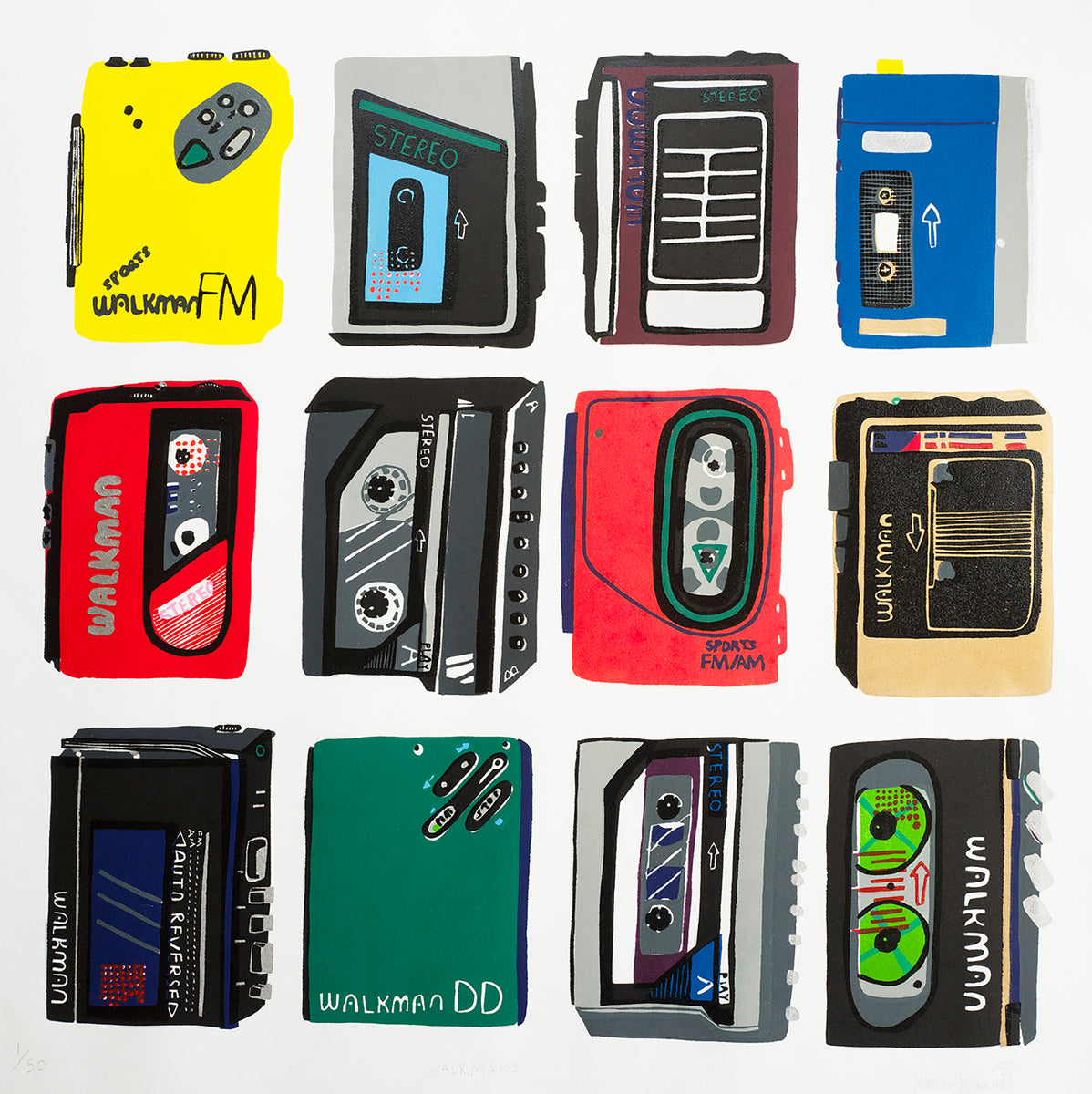 Walkmans Print – Atelier Beside the Sea